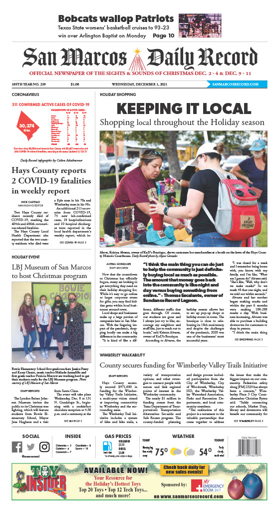 San Marcos Daily Record Reports LBJ Museum of San Marcos to Host Christmas program – https ...